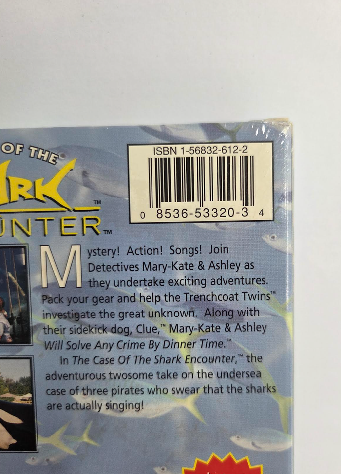 The Adventures Of Mary-Kate Ashley Shark Encounter VHS 1996 Sealed ...