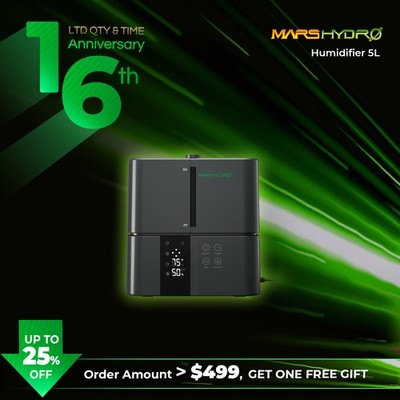Mars Hydro 5L Ultrasonic Cool Mist Humidifier Air Humidifier for Plants ...