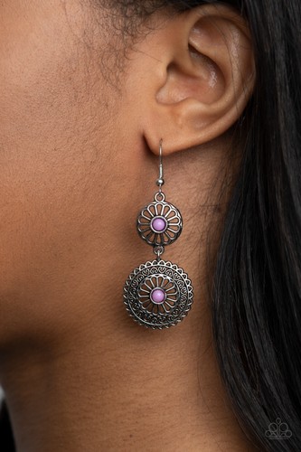 Keep It Wheel Purple Earrings Paparazzi New | eBay