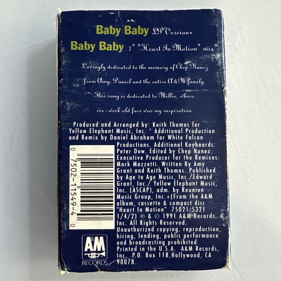 Amy Grant Baby Baby (Cassette) Single | eBay