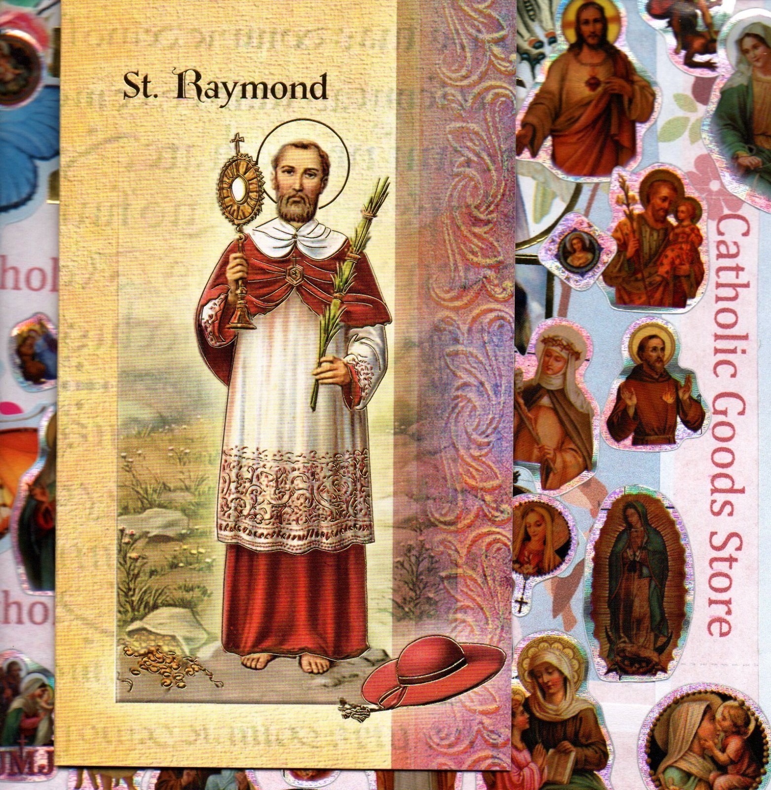 Saint St. Raymond - Biography, prayer, Feast Day, etc... Folder Card | eBay