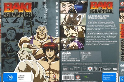 40D NEW SEALED DVD REGION 4 BAKI THE GRAPPLER ROUND 10 NO TURNING BACK ...