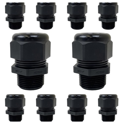 (QTY 10) Heyco NPT-1" Liquid Tight Connector | eBay