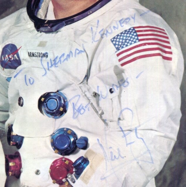 Neil Armstrong NASA Astronaut Apollo Moonwalker Signed Autograph Photo ...