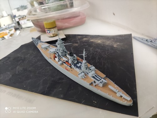1/700 French Dunkirk Class Battleship Model Finished Product 31Cm 3D ...