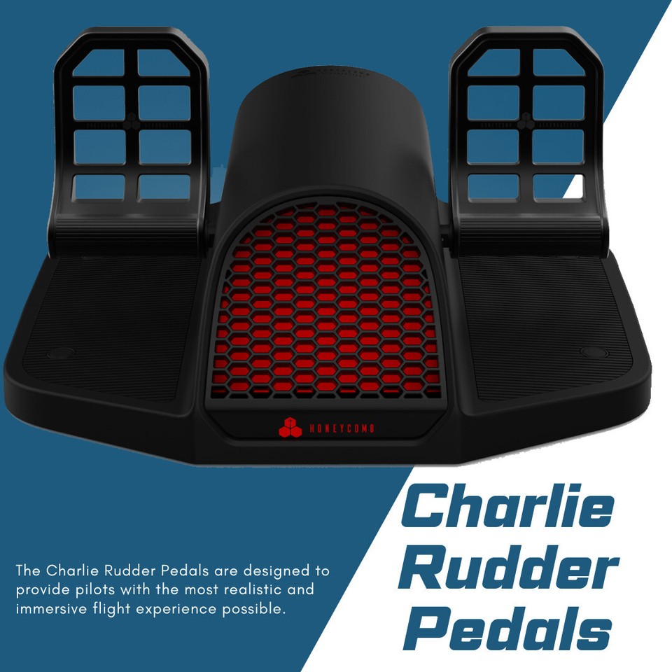 Honeycomb Aeronautical Charlie Rudder Pedals with Bravo Throttle ...