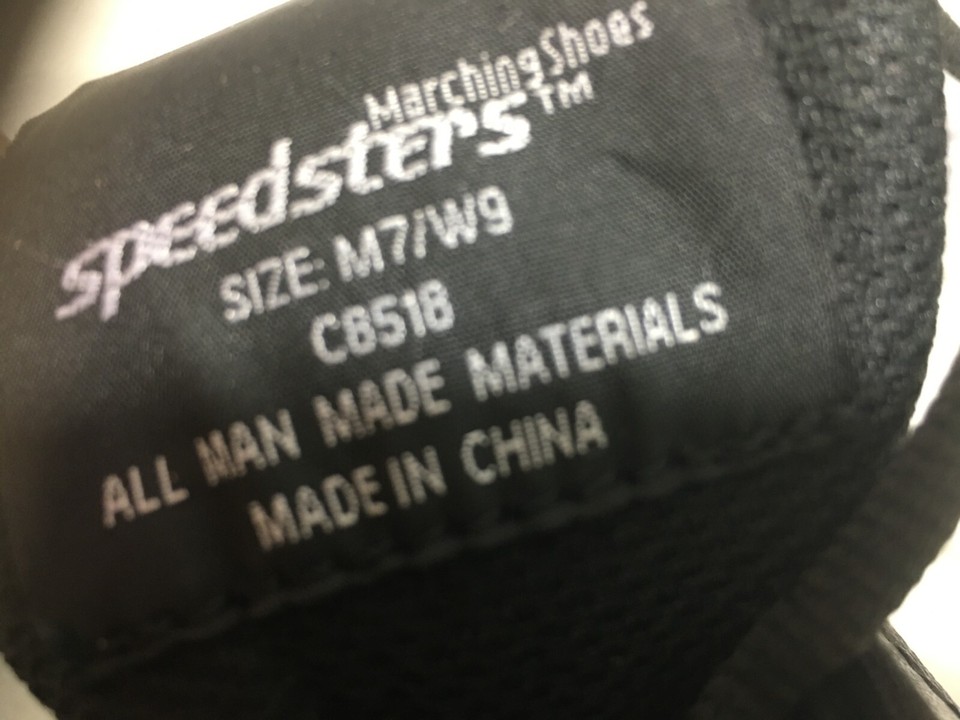 Speedsters Marching Shoes Black Men's Size 7 Women's Size 9 Band Shoe ...
