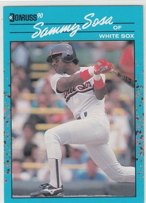 1990 Donruss Best of the American League SAMMY SOSA RC #104 White Sox ...