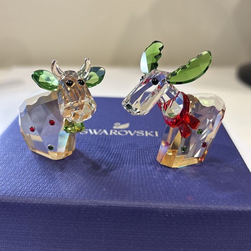 Swarovski Lovlots 2022 Holiday Mo And Ricci - 5631102 - very minor chip ...