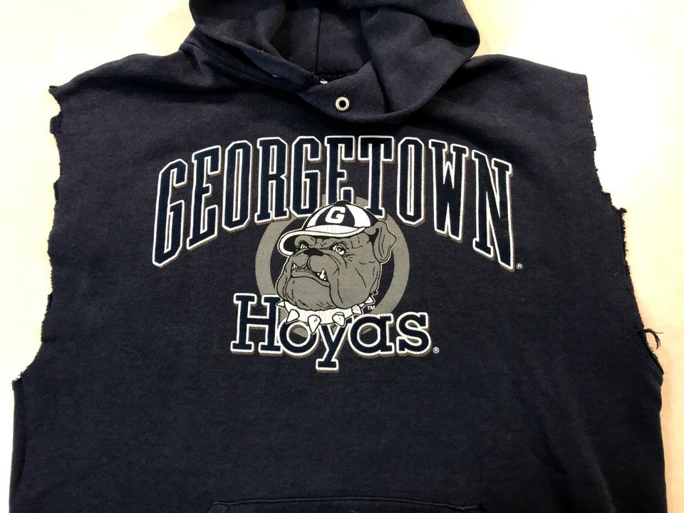 Vintage Georgetown Hoyas Mens XL Crew Neck Sweatshirt Muscle Tee Blue ...