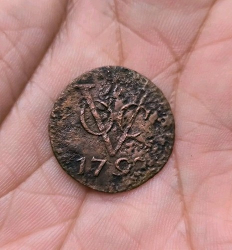 1790' Dutch Netherlands Voc Duit New York Penny Shipwreck Copper Coin ...