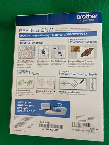 Brother PE Design 11 Embroidery Software for sale online | eBay
