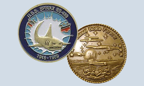 USS Spinax SS 489 Diesel Boats Forever Submarine Coin | eBay