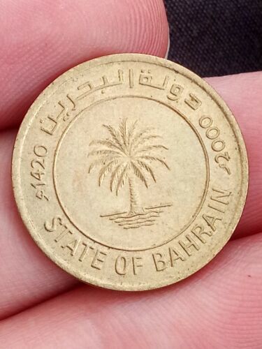Bahrain 10 Fils Uncirculated Brass Coins 2000 AH1420 KM# 17 Kayihan ...