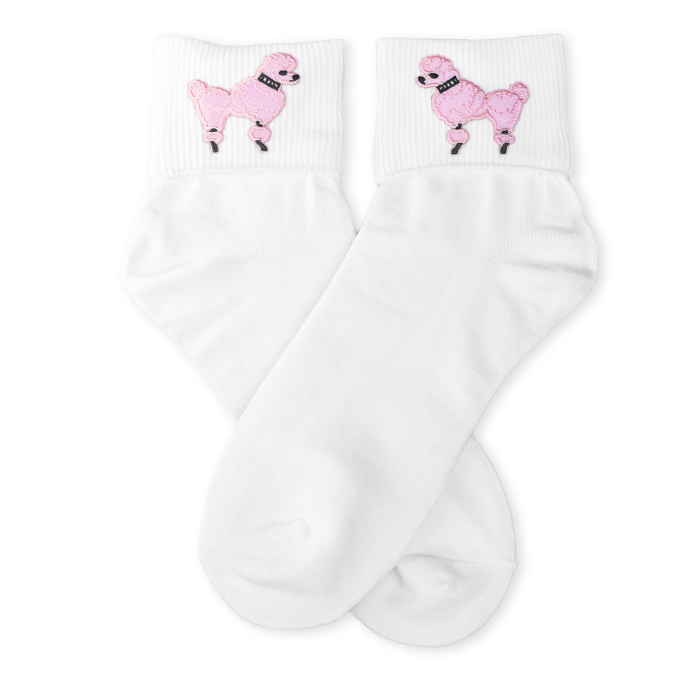 Hip Hop 50s Shop Adult Bobby Socks Vintage Poodle Skirt Dance Costume ...