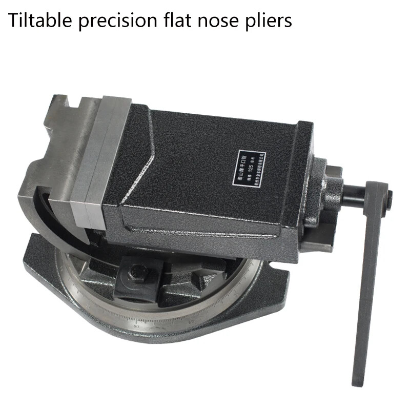 4/5 Inch Tiltable Two-way Angle Fixed Vise Flat Vise Precision ...