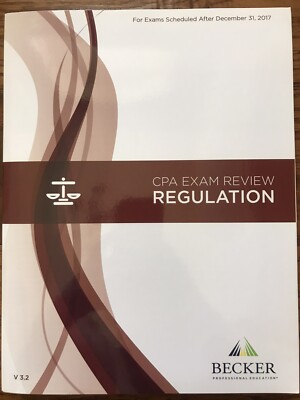Brand New Becker CPA Exam Review - REGULATION V 3.0 9781943628483 | eBay