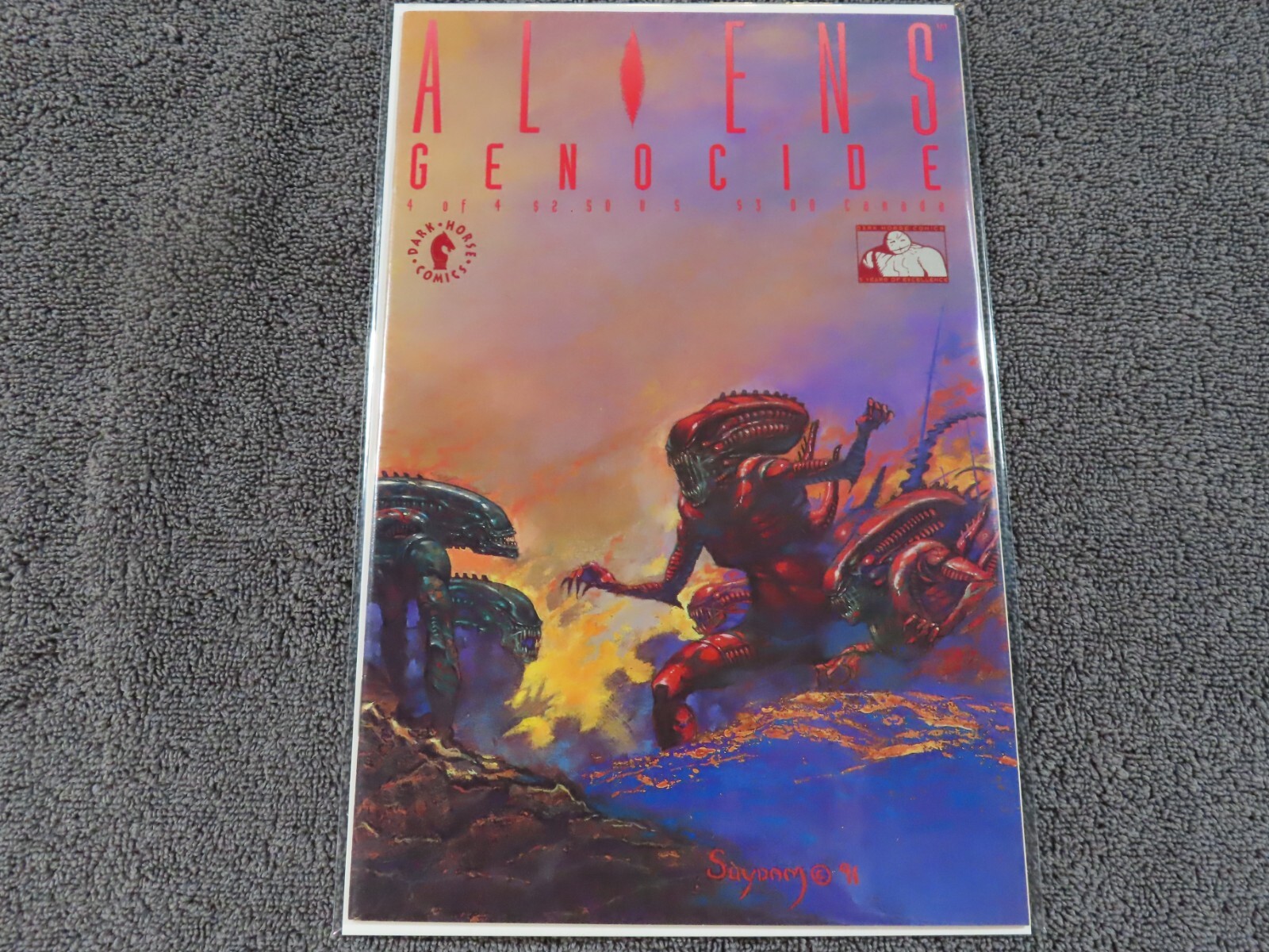 1991 DARK HORSE Comics ALIENS: Genocide #1-4 Complete Limited Series ...