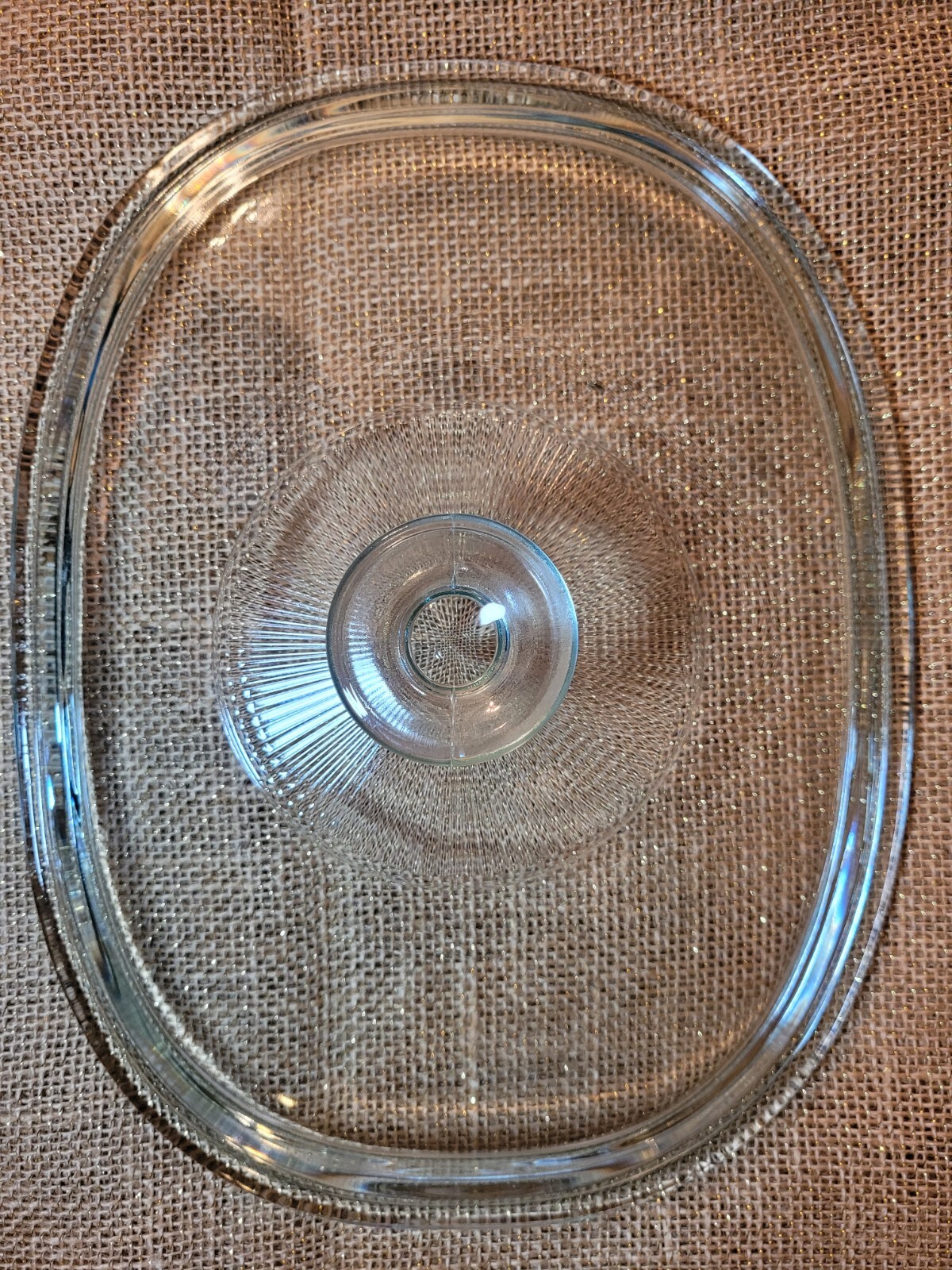 Pyrex Oval Clear Glass Replacement Lid Original 10 Inches x7.5 Inches ...