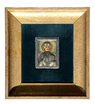 19c RUSSIAN IMPERIAL CHRISTIAN ICON NICHOLAS GOLD GOD MOTHER CROSS EGG ...