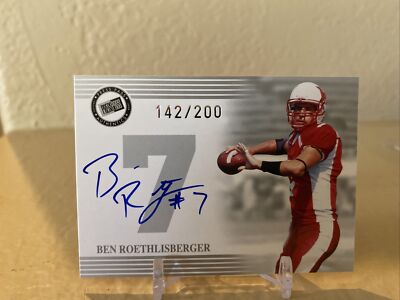 2004 Ben Roethlisberger rookie autograph card Press Pass 142/200 | eBay