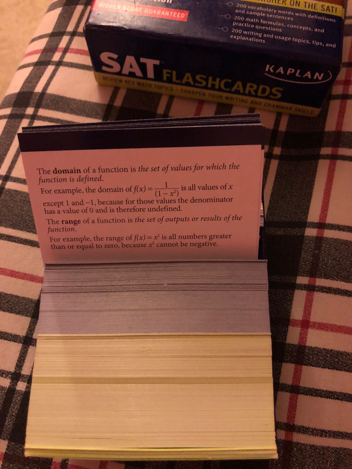 Kaplan Test Prep Ser.: Kaplan SAT Flashcards by Kaplan (2011, Cards ...