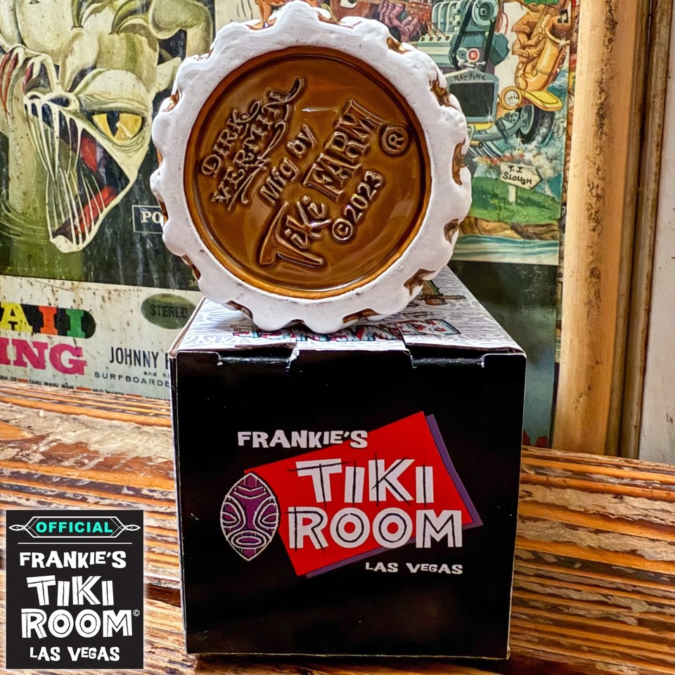 OFFICIAL Frankie's Tiki Room Revenge Of Bearded Clam Tiki Mug Art Box ...