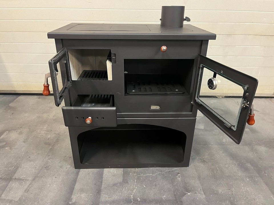 Wood Burning Cooking Stove Solid Fuel Cooker 10.1 KW - PRITY 1P34 | eBay UK