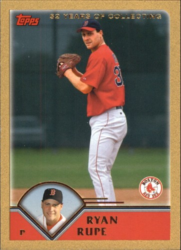 2003 Topps Traded Gold Boston Red Sox Baseball Card #T19 Ryan Rupe/2003 ...