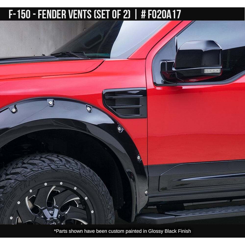Fits 15-20 Ford F150 Air Design Cut in Functional Front Fender Vents PR ...