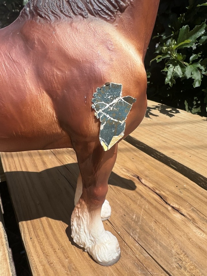 Breyer Clydesdale Mare Blue Ribbon Sticker | eBay