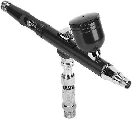 Mini Airbrush Compressor Kit Spray Gun Dual Action Air Brush Paint ...