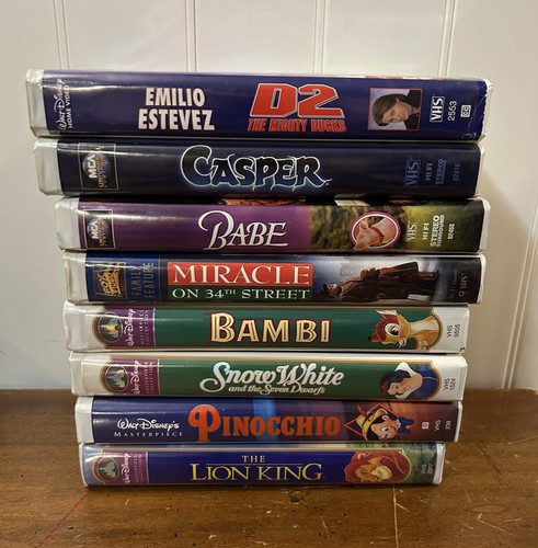 Walt Disney/FOX/MCA/VHS Clamshell Home Video Lot Of 8🔥👀READ/FAST ...