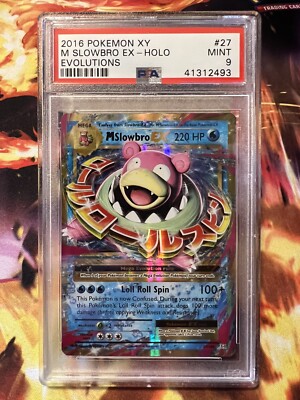M Slowbro EX (Mega) Holo 27/108 Pokemon XY Evolutions 2016 PSA 9 Mint ...
