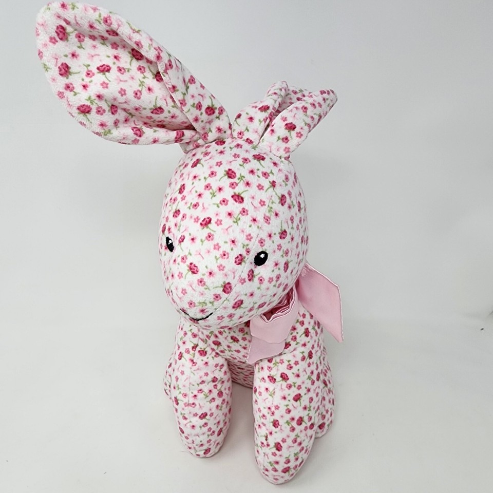 Mothercare Floral Pink Flowers Ditsy Bunny Rabbit Soft Toy Plush ...