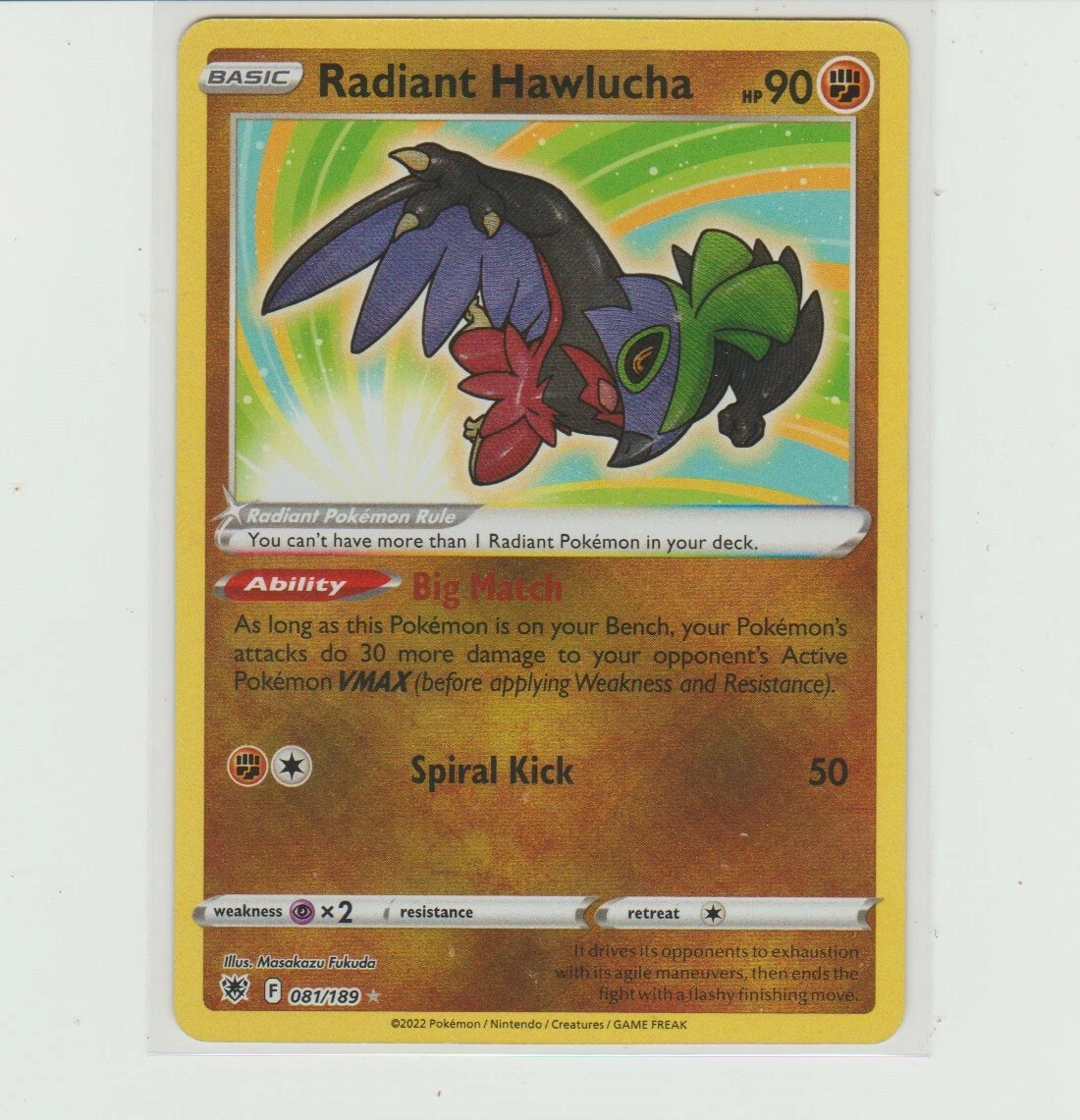 Hawlucha Pokemon Card