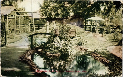 Lodi CA Japanese Gardens Cory Ranch Postcard unused 1900s/10s | eBay