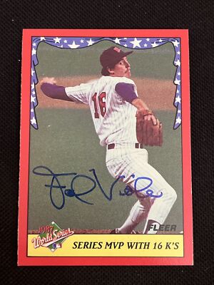 FRANK VIOLA 1988 FLEER 1987 WORLD SERIES MVP SIGNED AUTOGRAPHED CARD ...