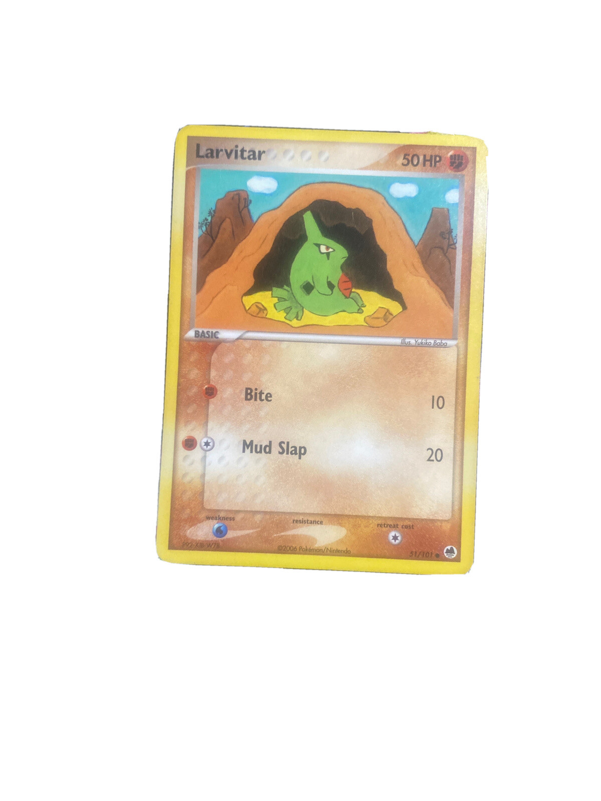 Pokémon TCG Larvitar EX Dragon Frontiers 51/101 Reverse Holo Common for ...