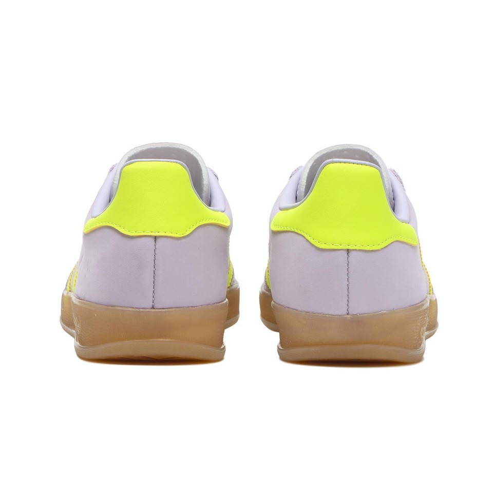 adidas Originals Women's GAZELLE INDOOR IH5492 Silver Dawn Solar Yellow ...