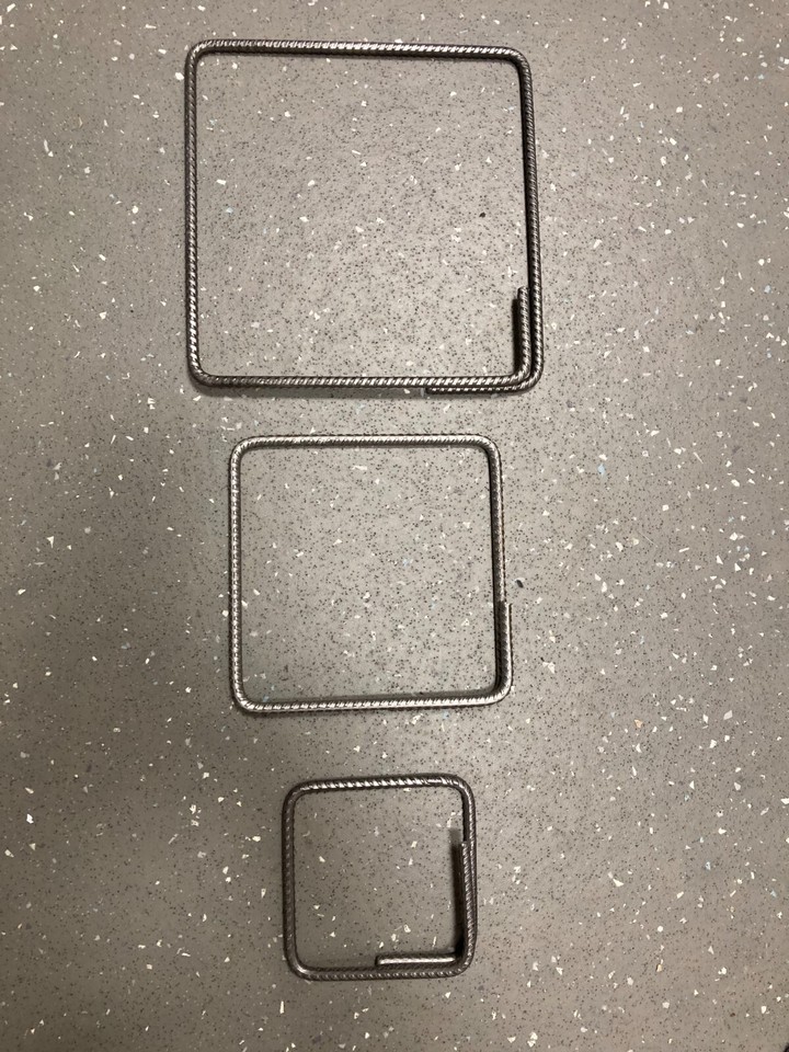 10 x Concrete Reinforcing stirrups / Rectangular Links / reinforcement ...