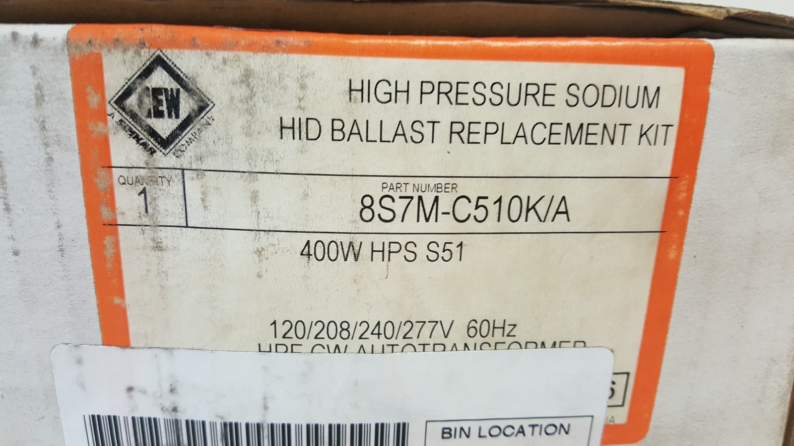 NEW OLD STOCK! SIMKAR 400W HIGH PRESSURE SODIUM BALLAST KIT 8S7M-C510K ...