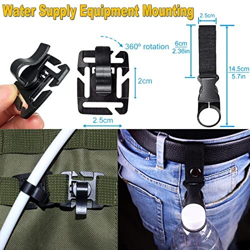 ZUSHALLMY 48-Piece MOLLE Accessories Kit, Upgraded Attachment Clips Kit ...