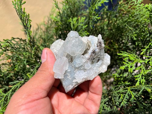 White Apophyllite Natural Healing Specimen Rough Row Indian High Rock ...