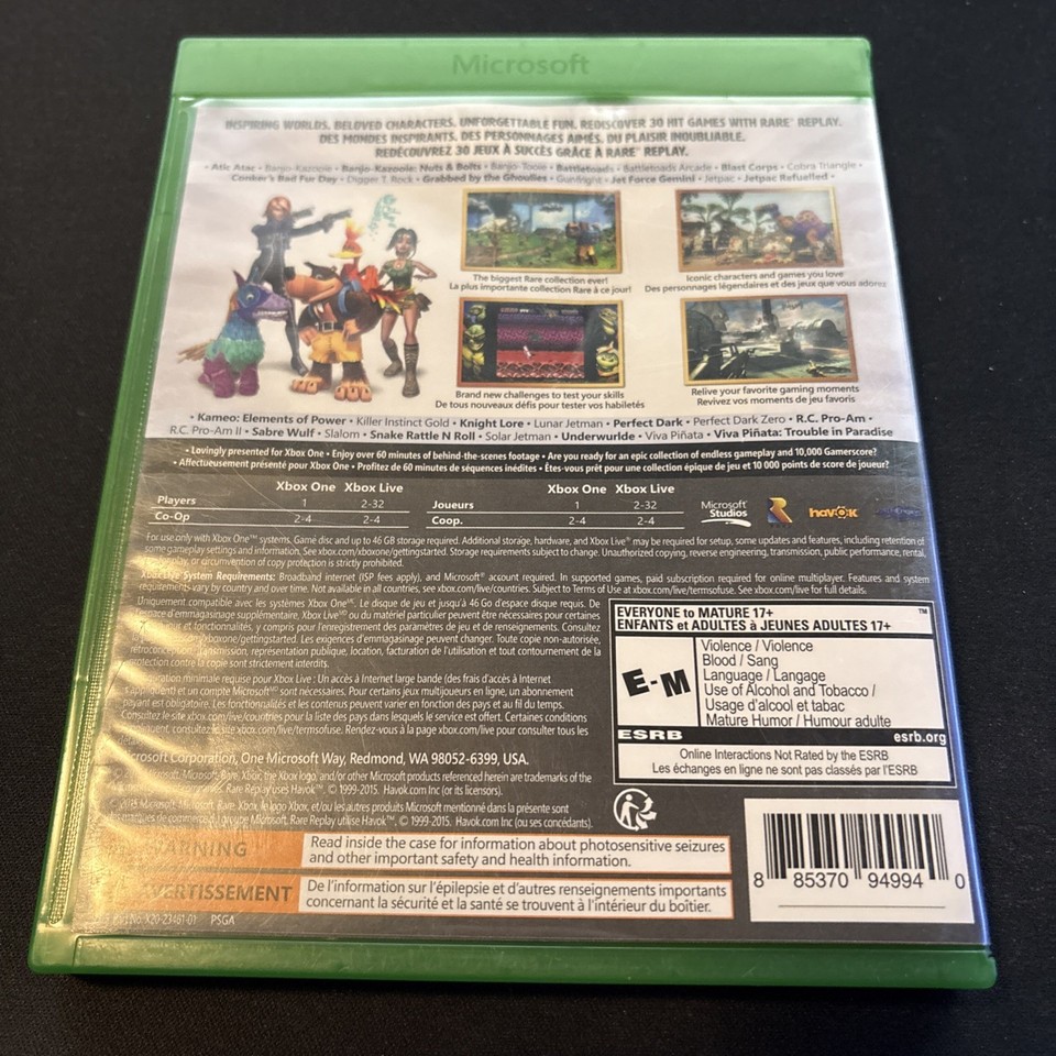 Rare Replay (Microsoft Xbox One, 2017) | eBay