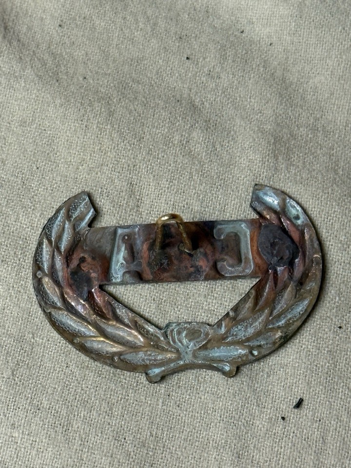 CIVIL WAR CONFEDERATE CSA WITH WREATH SOUTHERN REBEL HEADGEAR BADGE ...