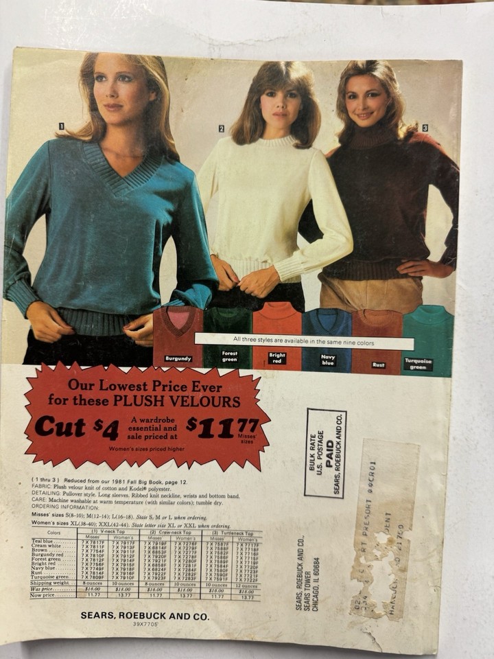 Sears Catalog Biggest 1982 Catalog Sale 175p | eBay