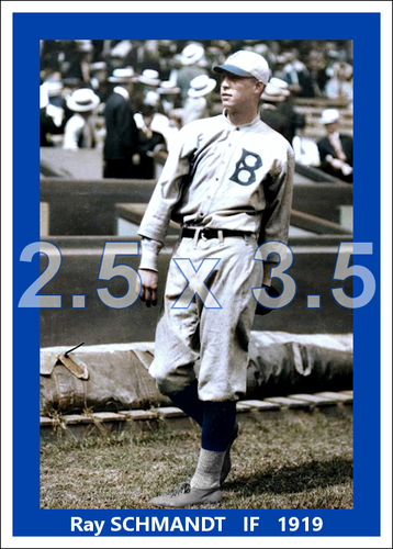 Ray Schmandt - 1919 Brooklyn Robins - choose a size - colorized print ...
