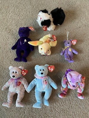 TY Beanie babies Lot of 7 - All With TY Tags - "Princess" Included | eBay
