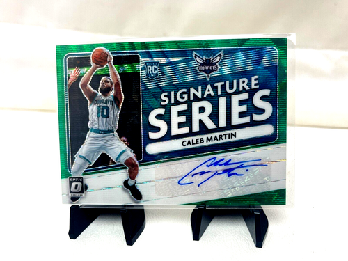 2020 Donruss Optic Caleb Martin Signature Series RC Green Prizm Auto SS ...